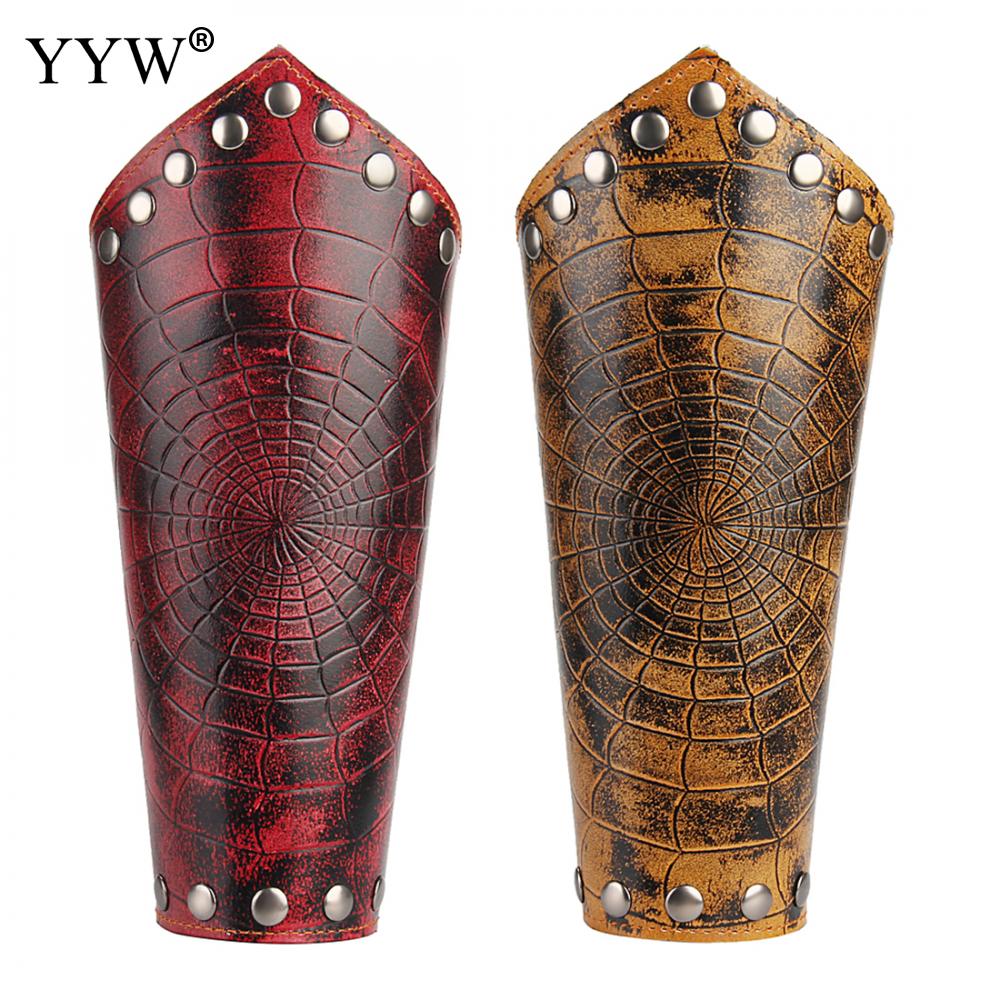 Heavy Metal Lace Up Arm Cuff Spiderweb Steampunk Medieval Gauntlet ...