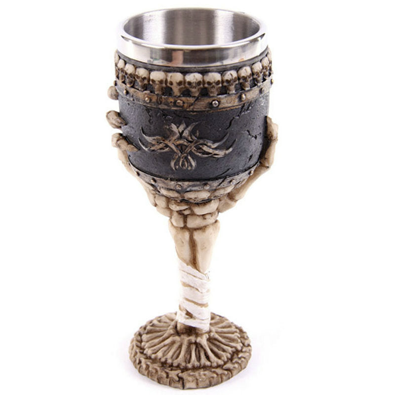 Metal Skeleton Hand Goblet Skulls Chalice Stainless Steel – Heavy Metal ...